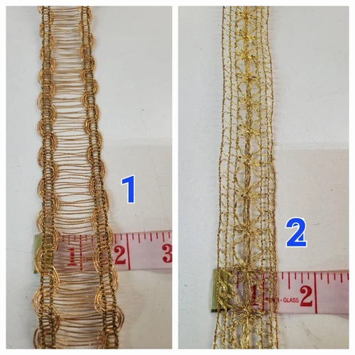 Metallic vintage gold trims | Universal Fabric