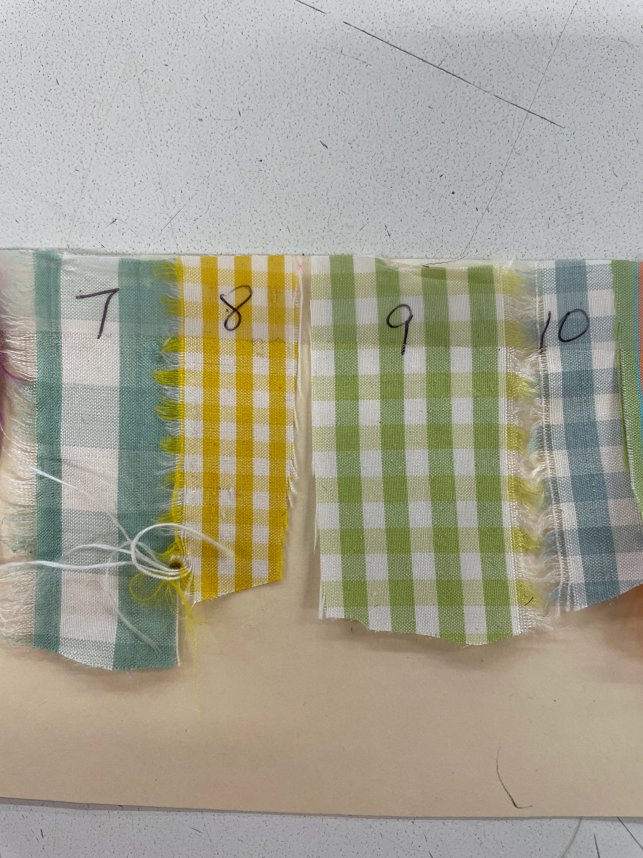 100% Silk Shantung Gingham by the yard | Universal Fabric