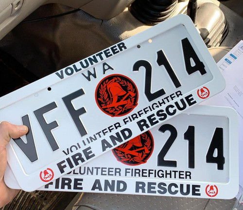VFF Special Number Plates & Surrounds | VFRS Assoc. of WA