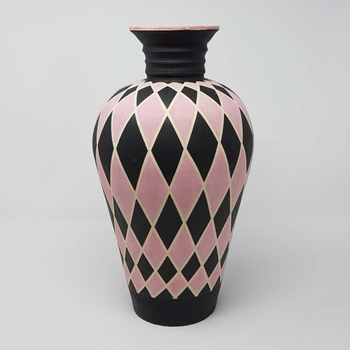 Pink Harlequin Vase | JaneBridgerCeramics