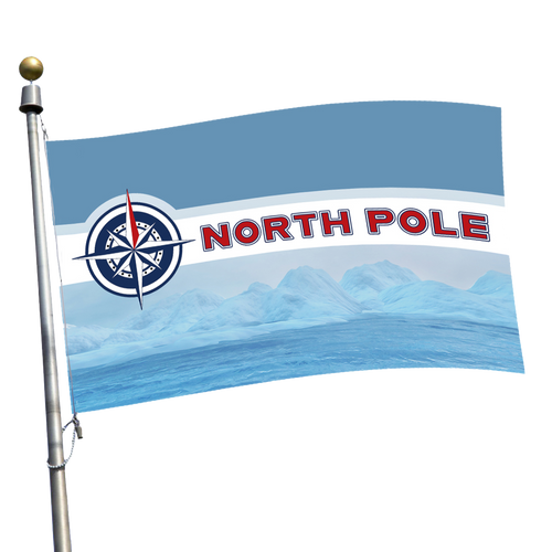 Un-Official North Pole Flag 3ftx5ft | Stuff For Santa