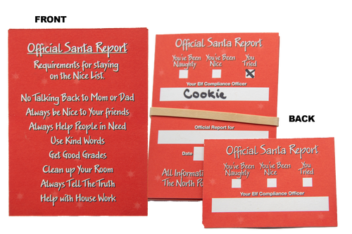 Santa's Report Card (trick) - 50 Count | Stuff For Santa