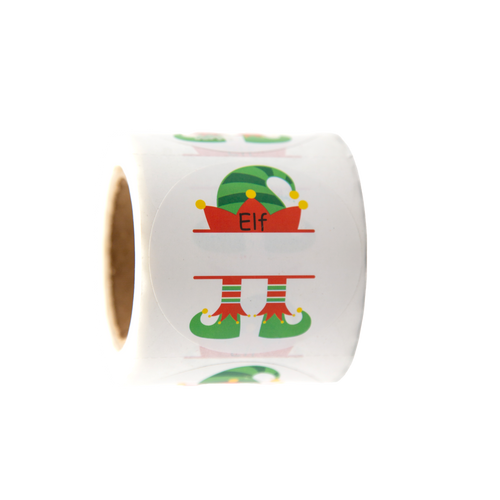 Elf Stickers 200 count per roll | Stuff For Santa