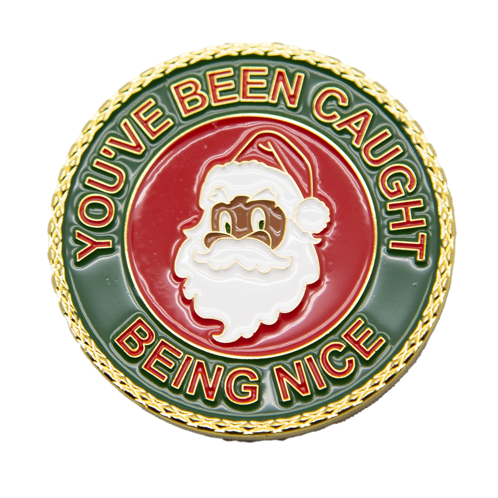 Santa "You've Been Caught" Coin | Stuff For Santa