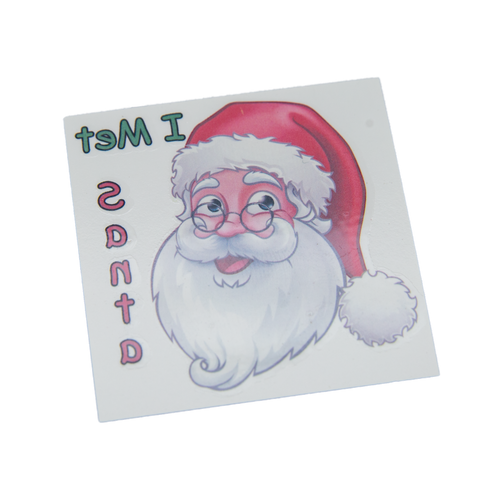 Santa Face Tattoo 40 count | Stuff For Santa