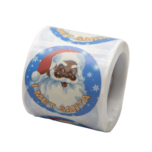 I Met Santa Stickers - 200count/roll | Stuff For Santa