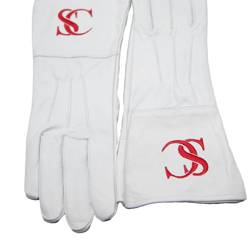 Embroidered SC Leather Gloves 13" | Stuff For Santa