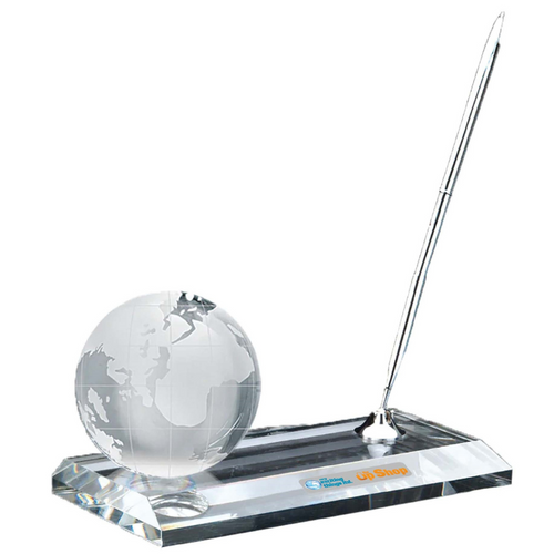 Crystal Globe Pen Set Award | Very Exciting Things