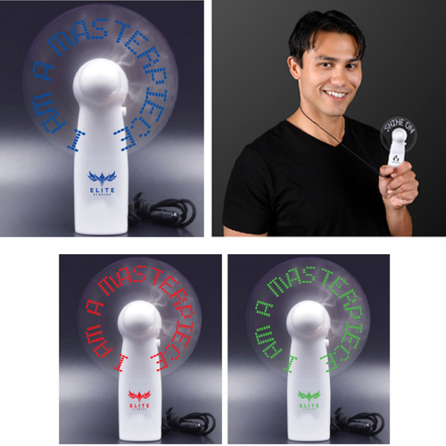 LED Light Up Message Fan | Very Exciting Things