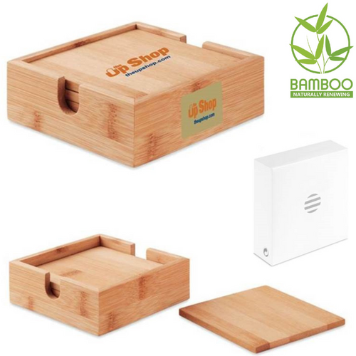 Mendi Bamboo Coaster Set | Very Exciting Things