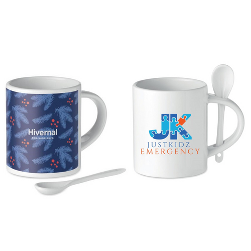 Sublimatable Mug with Spoon | Very Exciting Things