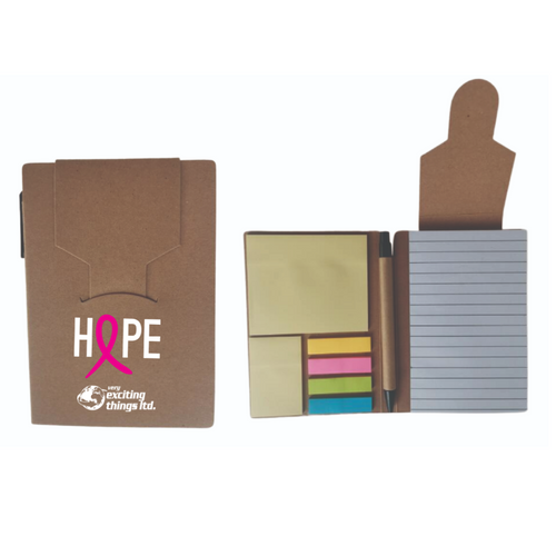 Breast Cancer Awareness Notepad with Flags | Very Exciting Things