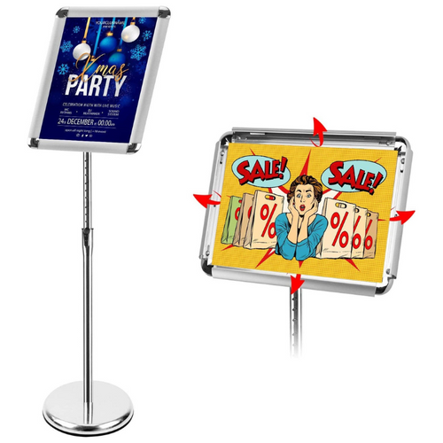 Adjustable Poster Sign with Weighted Base | Very Exciting Things