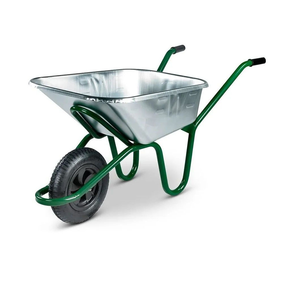 Invincible Galvanised Pneumatic Wheelbarrow 120L | Melbros