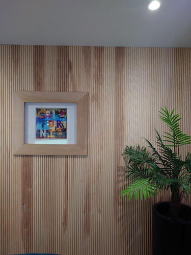 Contempory Ash T&G Narrow Half Round Wall Panelling 113 x 20 x 2200mm ...