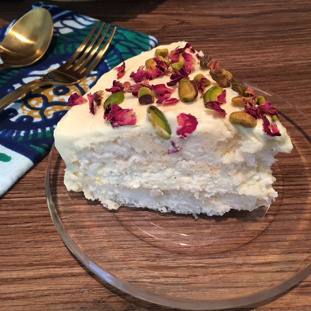 Ras Malai Cake (Ricotta Filled Cardamom Cake)