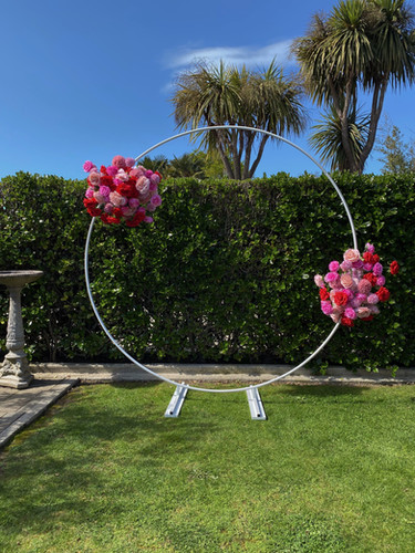 Arch - White Full Circle Hoop | Nelson Tasman Event