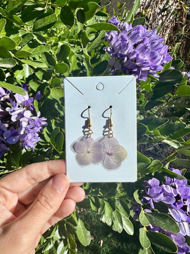 Real Flower Earrings - Pre-made Floral Preservation | Impressive Petals Fl