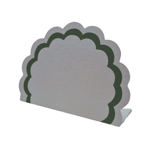 Scalloped Edge Border Place Card - Multi Colour | Papier & Plate
