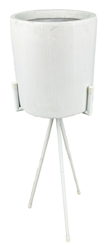 W/METAL STAND ROUND POT 2PCS 27" | All Categories Inc