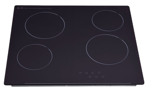 60cm Hot Plate with 4 Ceramic Cookers and Touch Controls 4608E | Signature
