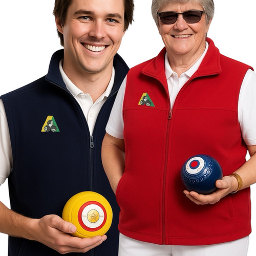 Domino Bowlswear Polar Fleece Full Zip Lawn Bowl Vest, BA Logo Bowls ...
