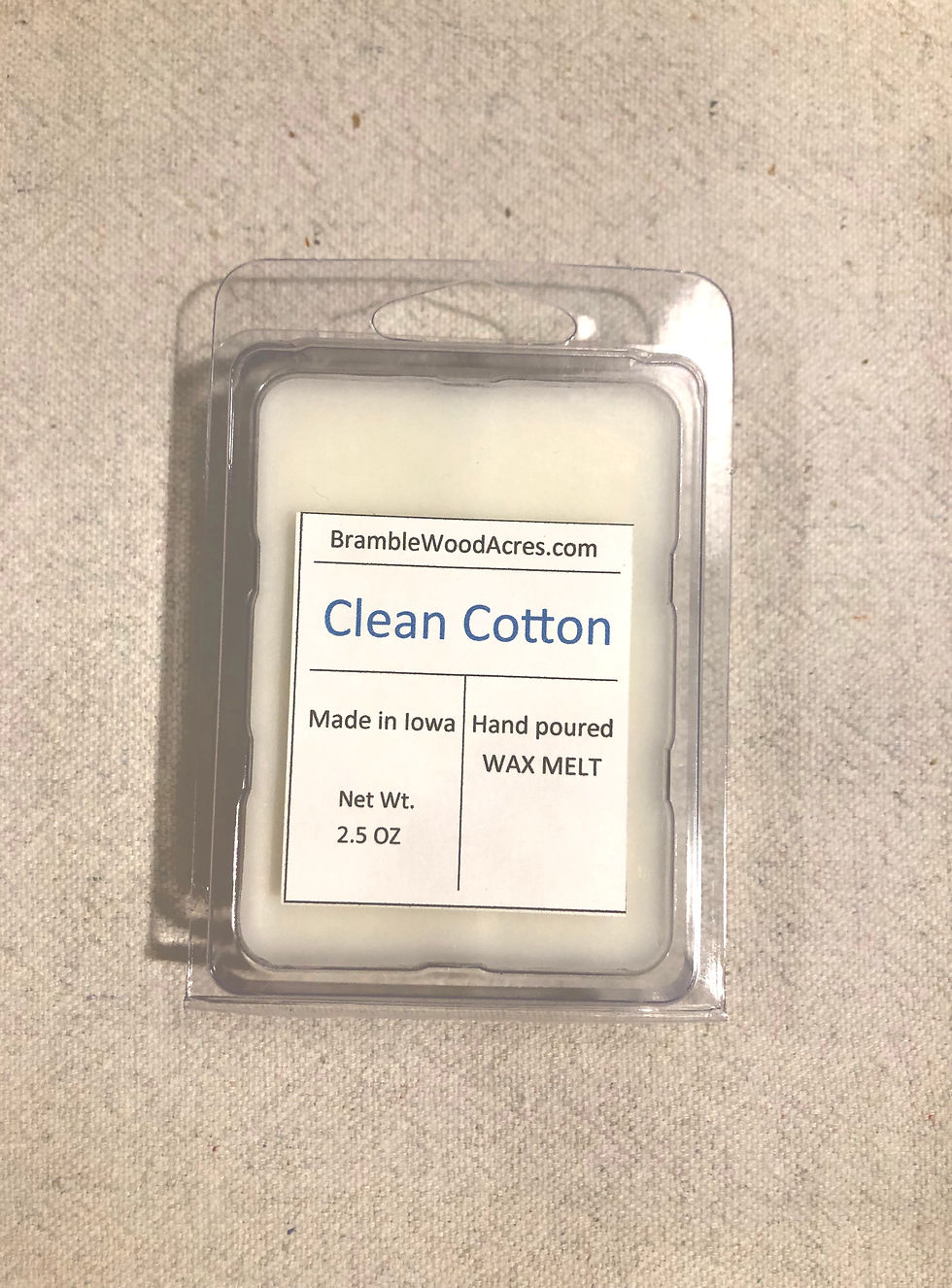 Clean Cotton Wax Melt | bramblewoodacres