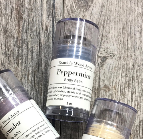 Peppermint Lotion Stick/Body Balm | bramblewoodacres