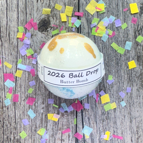 2026 Ball Drop Butter Bath Bomb | bramblewoodacres