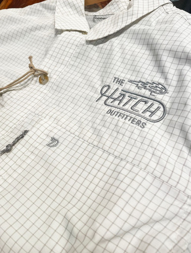 Hatch + Duck Camp Helm Shirt- Oyster Grid | The Hatch Outfitters
