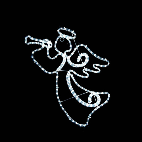 Engel med trompet 66x55cm | MAGIC LIGHT