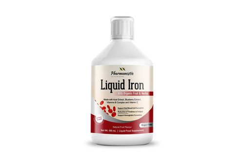 Iron Liquid 22 mg Supplement 500 mL | Pharmanostix