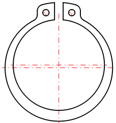 External Retaining Ring with Lugs |Metric Screw & Tool Company | Ships ...