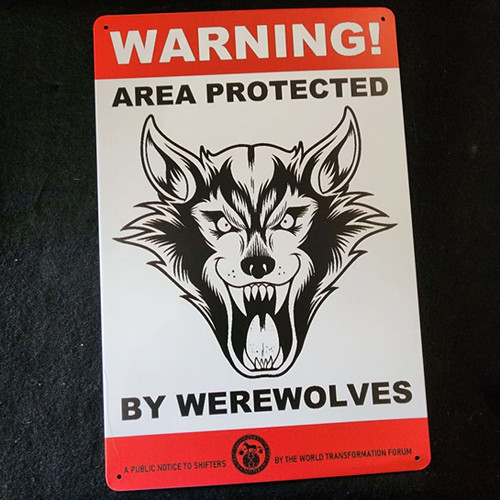 Warning Metal Sign | Inanimorphs