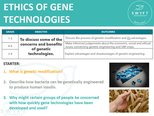 ETHICS OF GENE TECHNOLOGIES - INHERITANCE, VARIATION & EVOLUTION ...