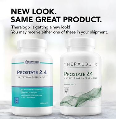 Prostate 2.4 is $99 | Free Delivery from Theralogix | 90-day-supply