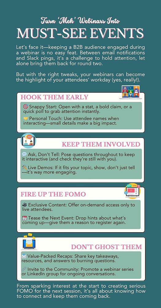 Ready to Transform Your Webinars from ‘Meh’ to Must-See?