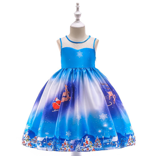 Blue Christmas dress | Emali Clothing