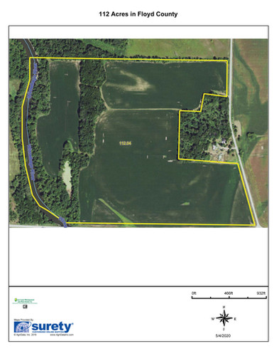 112 Acres is Floyd County, IA. Zone 10. | Iowa Deer Hunting