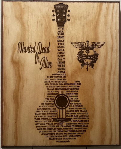 Custom Vertical Lyric Guitar Finished Edge | Kenny J Custom Desig