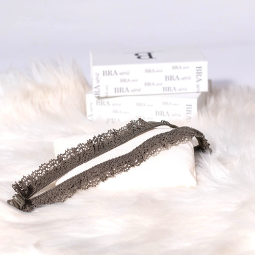 Designer Lace Bra Straps in Olive Green