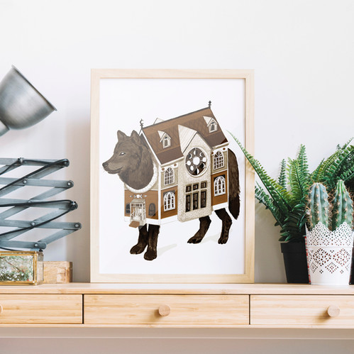 Dog House - Stuck Prints Series | JESSNEWTON.COM