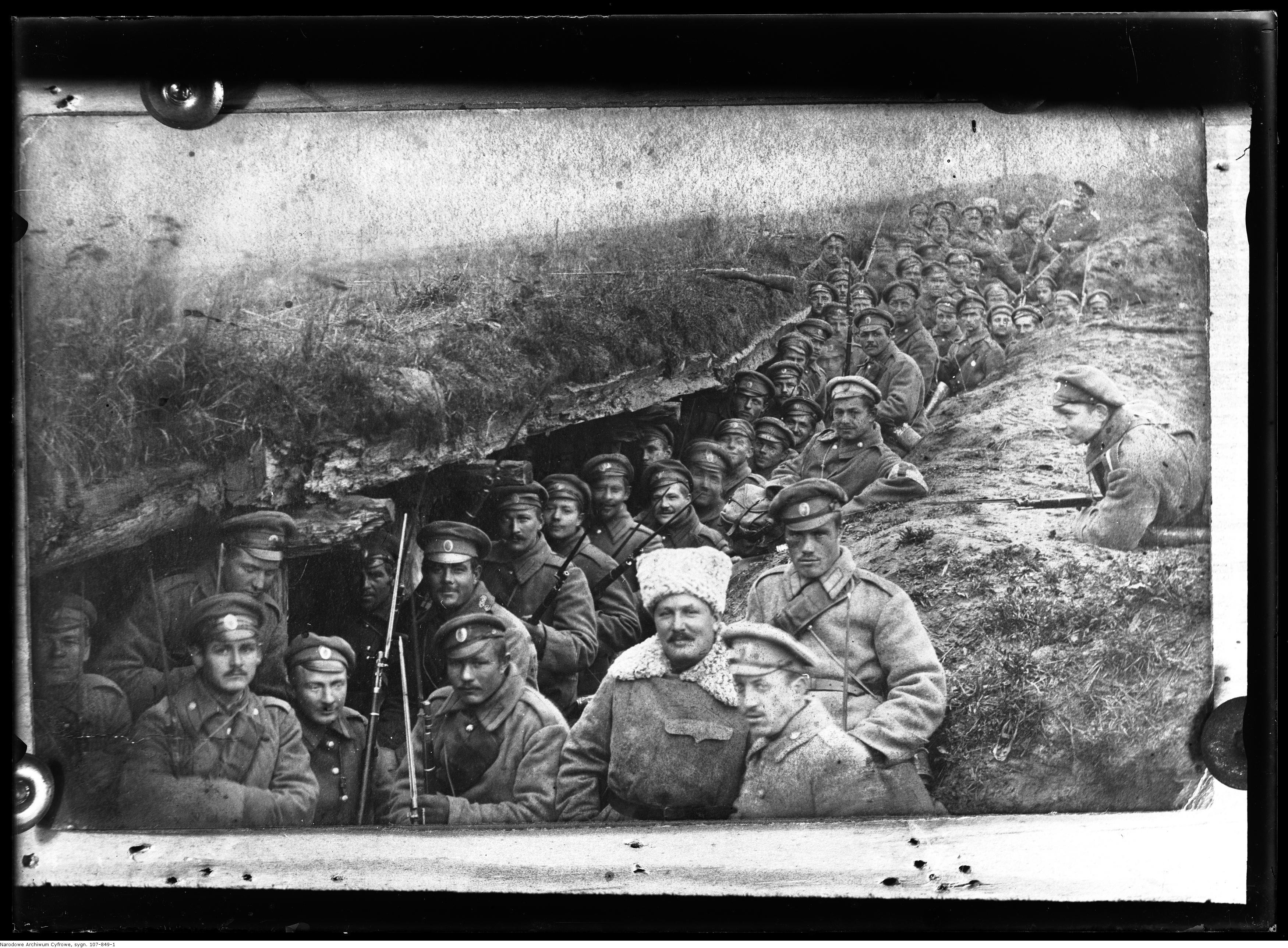 1st Uhlan Regiment in the trenches