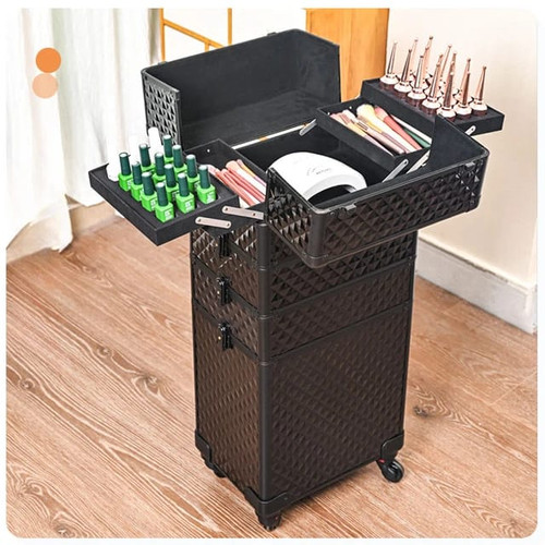 4 Layered Vanity Trolley With 4 Wheels - 3474 Professional Makeup ...
