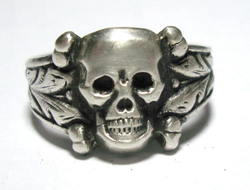 WW2 German silver skull ring | Totenkopfrings store