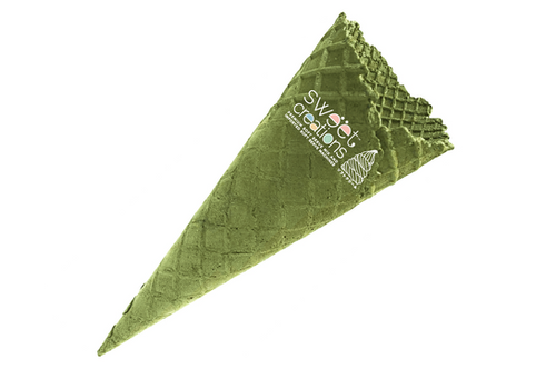 LARGE GREEN TEA WAFFLE CONE | sweetcreations