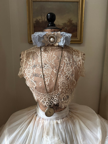 Lace French Blue Accordion Ruff | Fern and Twig Market