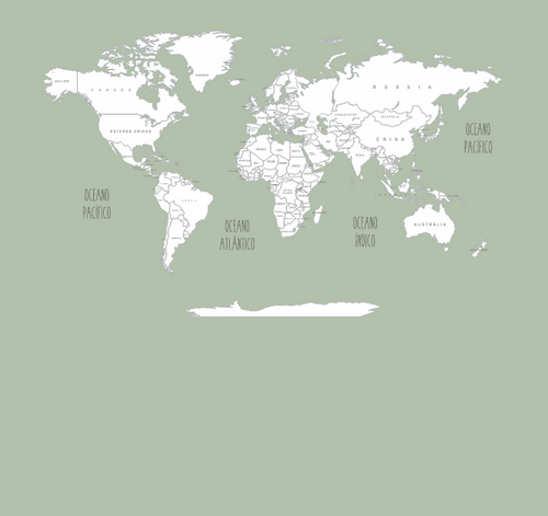 Painel Mapa Mundo | Pequetitos Design