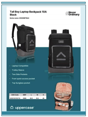 UPPERCASE TALL BOY LAPTOP BACKPACK | Cinnamonn