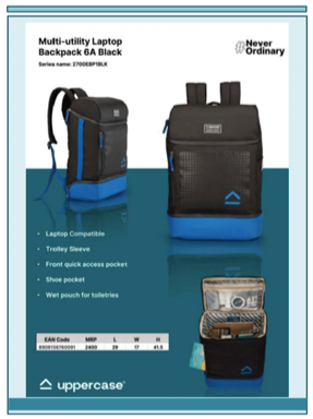 UPPERCASE MULTI-UTILITY LAPTOP BACKPACK | Corporate Gifting So